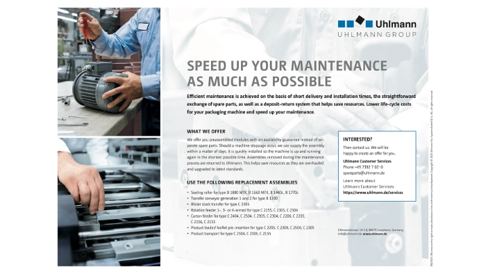 Uhlmann Download center | Packaging solutions and more