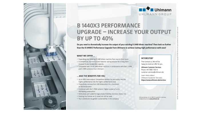 Uhlmann Download center | Packaging solutions and more