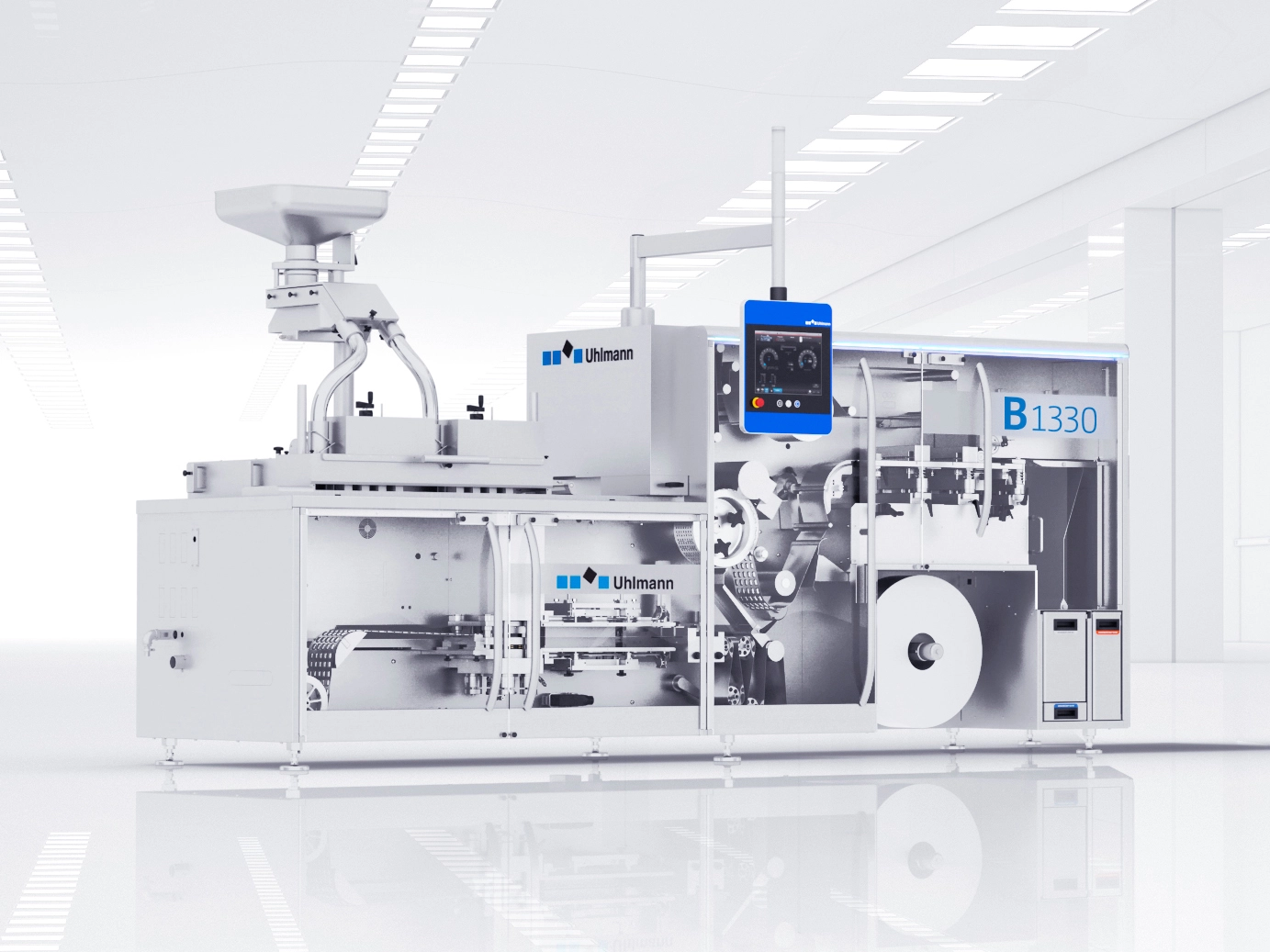 B 1330 blister machine – compact packaging of solids