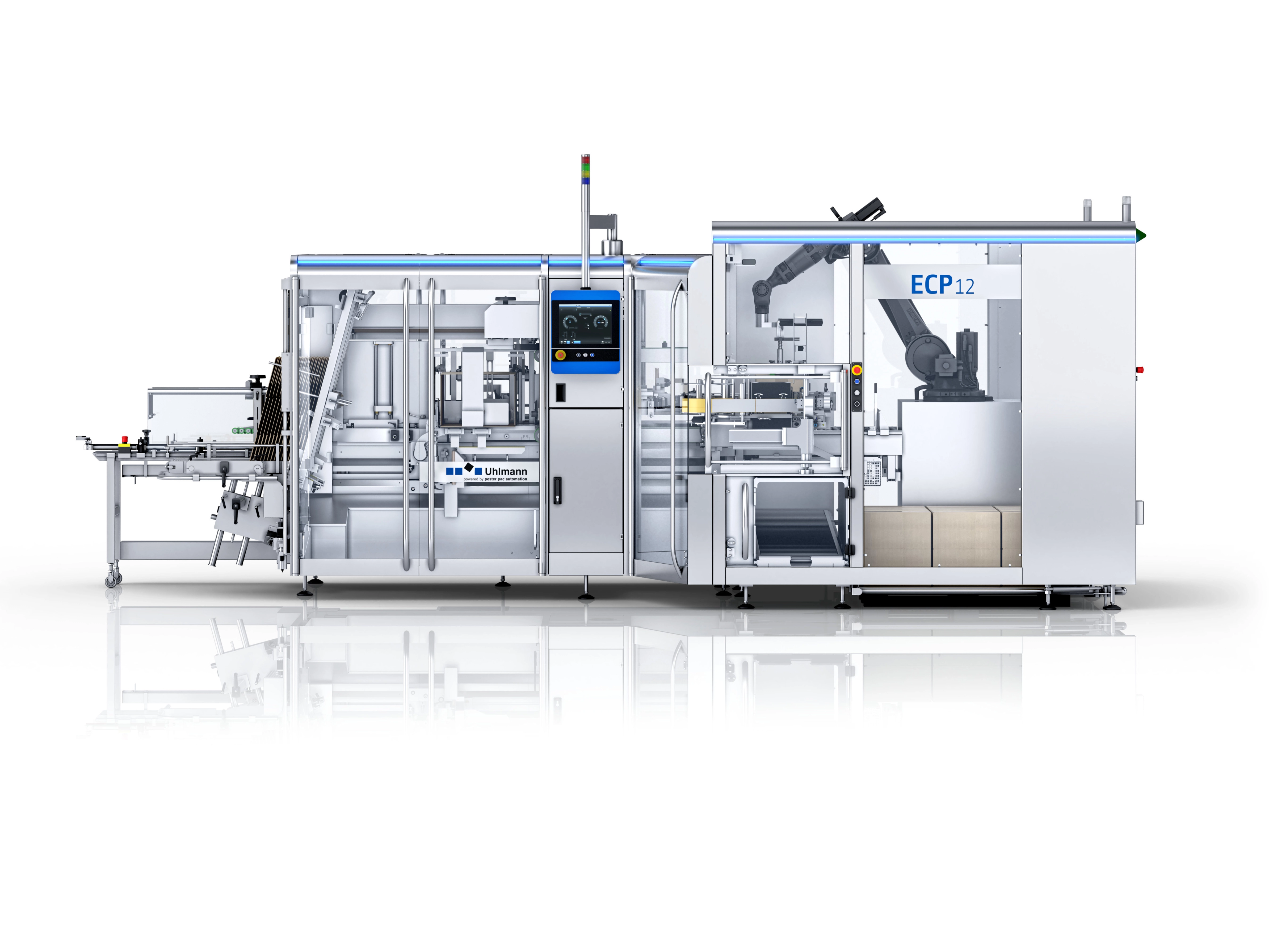 ECP 12 | Flexible case packer with palletizer module